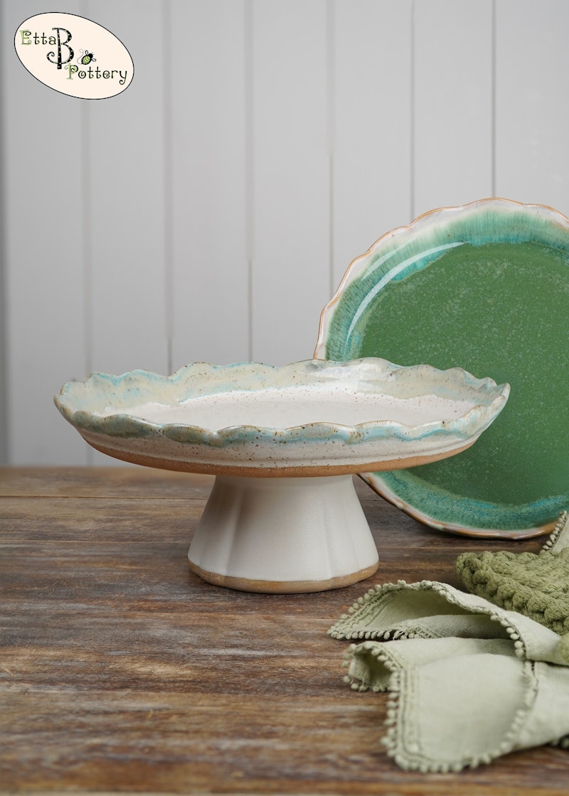 Scalloped Cake Stand – Etta B & Co.